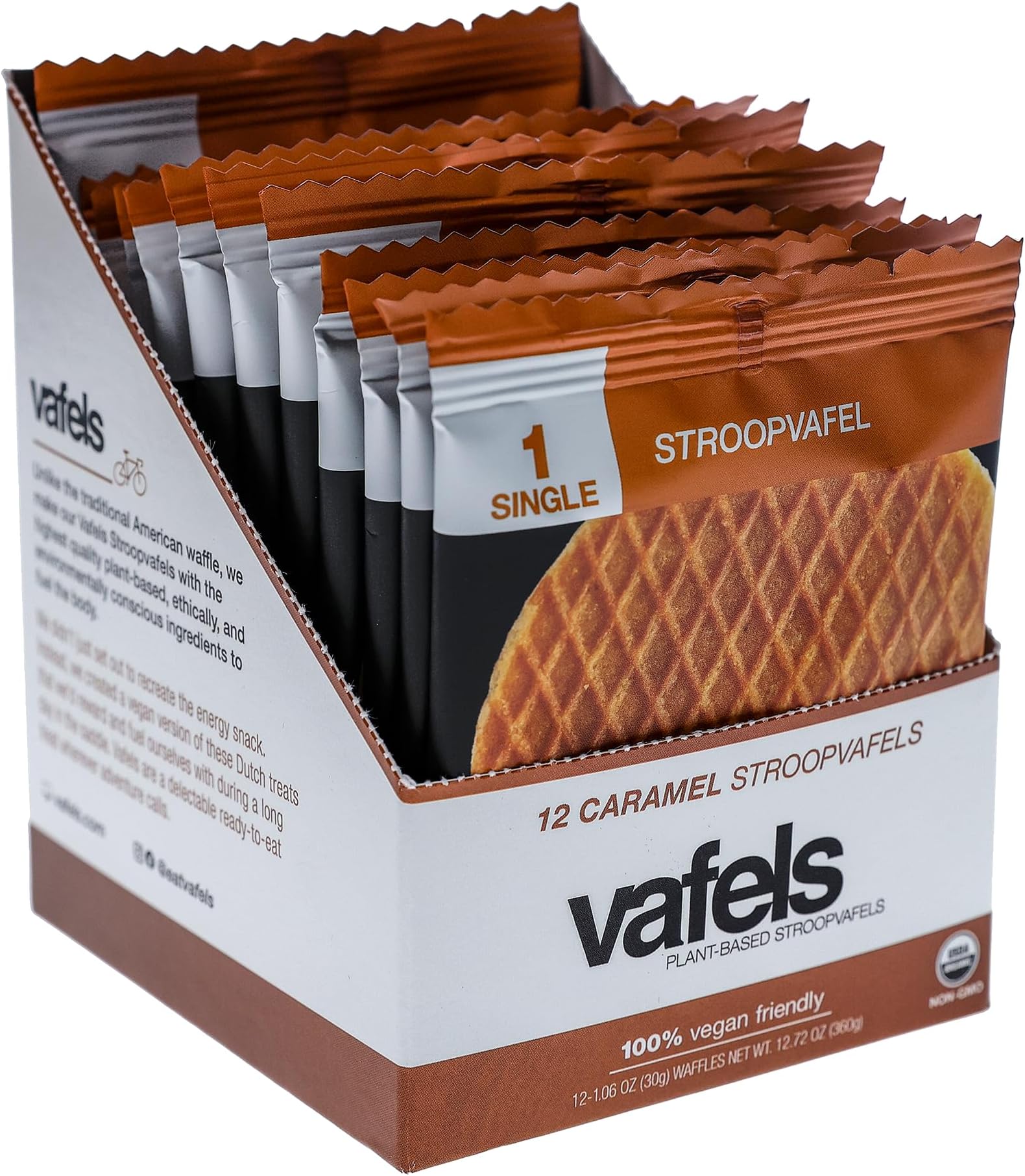 Amazon.com : VAFELS Plant-Based Stroopwafel - Organic Stroopwafel for ...