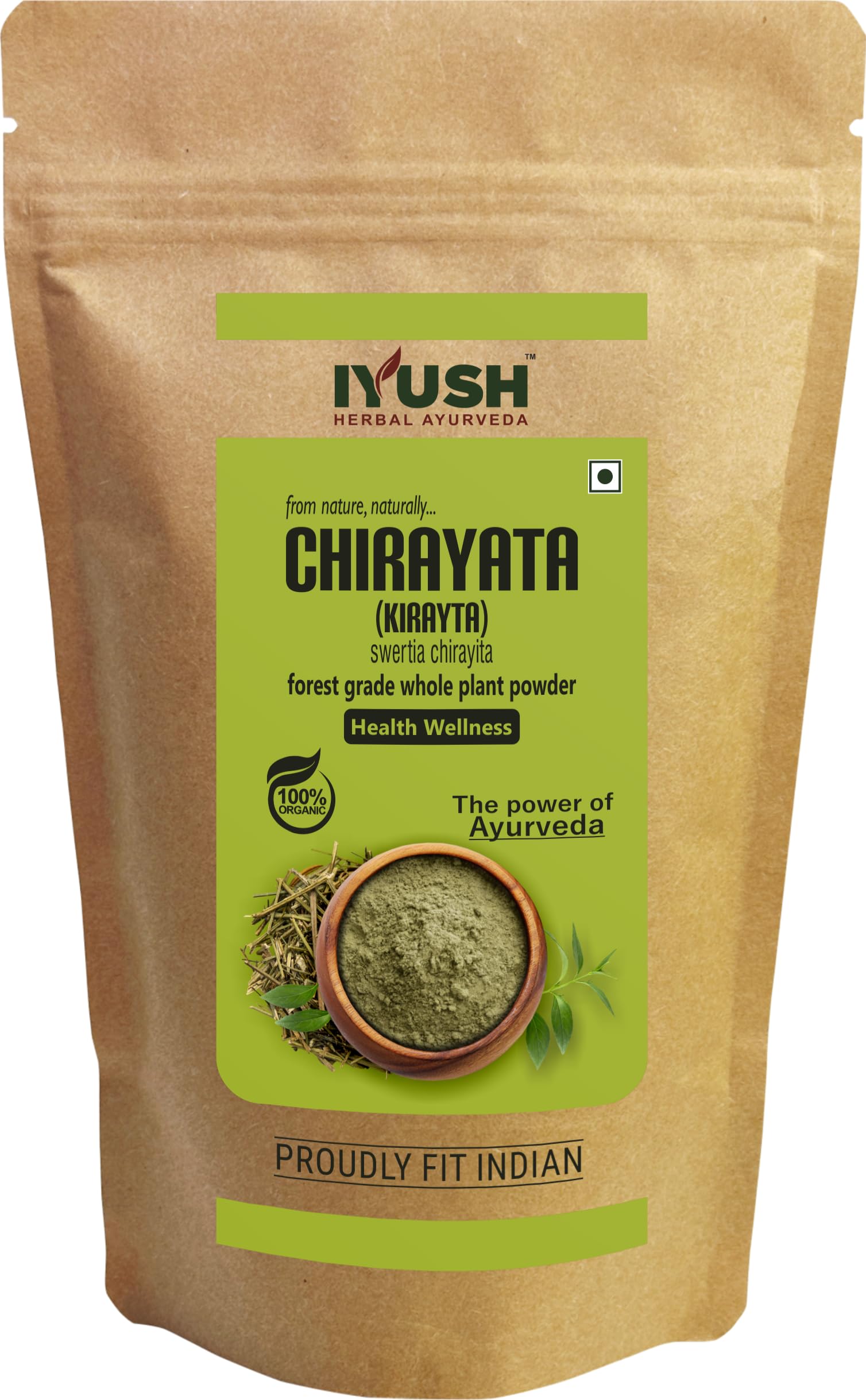 Iyush Herbal Ayurveda Chirayata Powder 400gm Chirata Powder Chirata ...