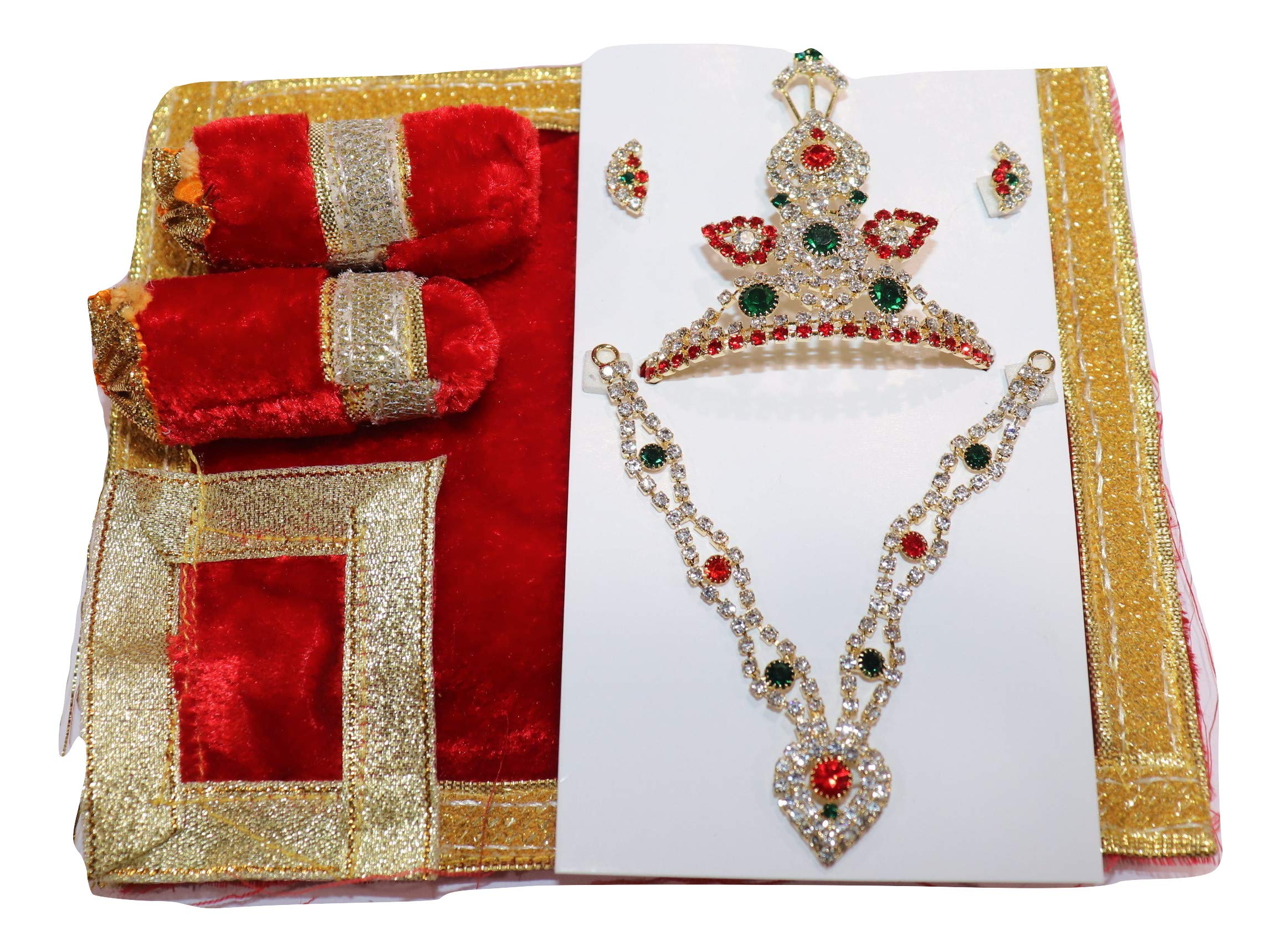 Buy Reliable Shringar Set For God Kantha Haar and Mukut /Crown For ...