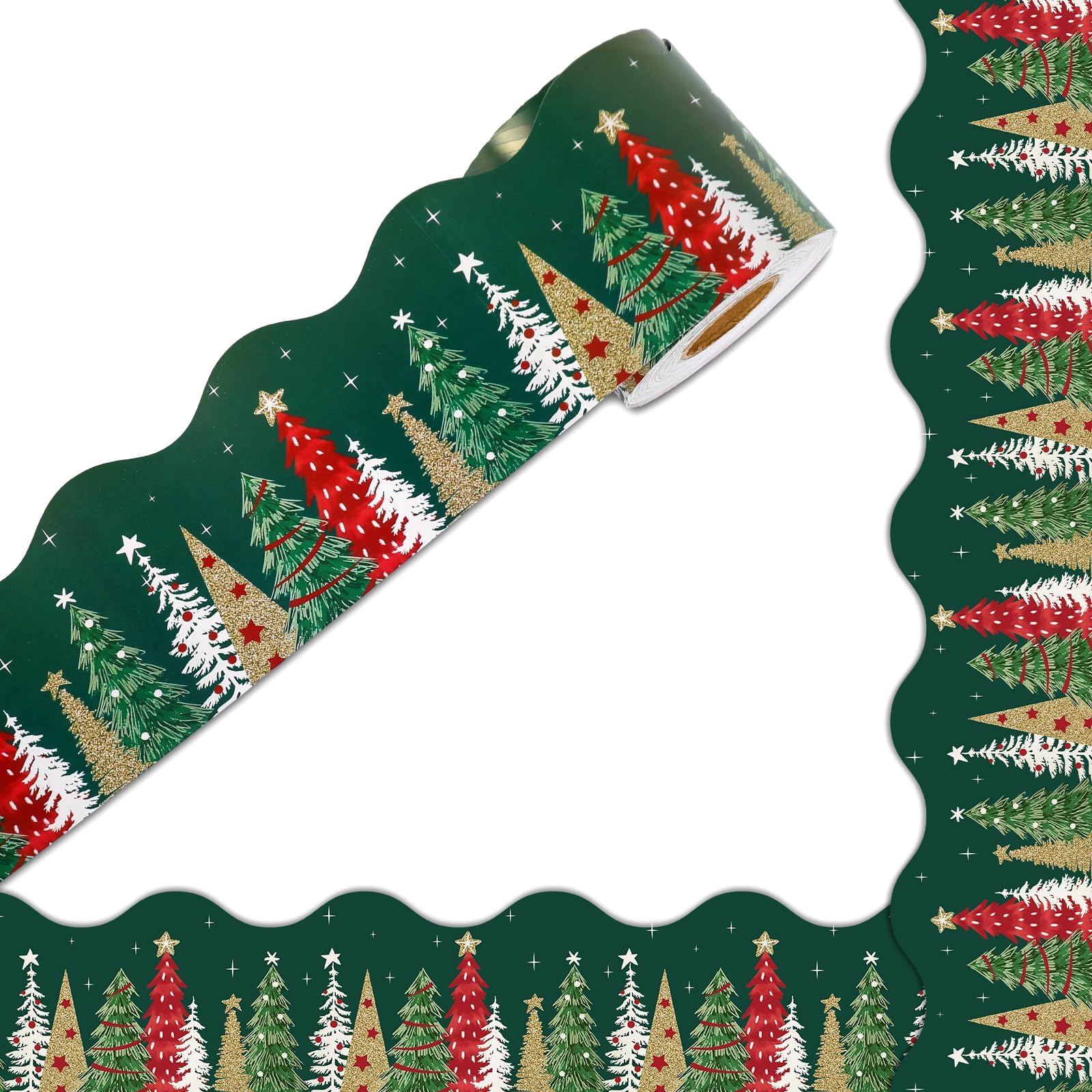 Amazon.com: Seajan 6 Pcs 197 ft Christmas Bulletin Board Borders ...