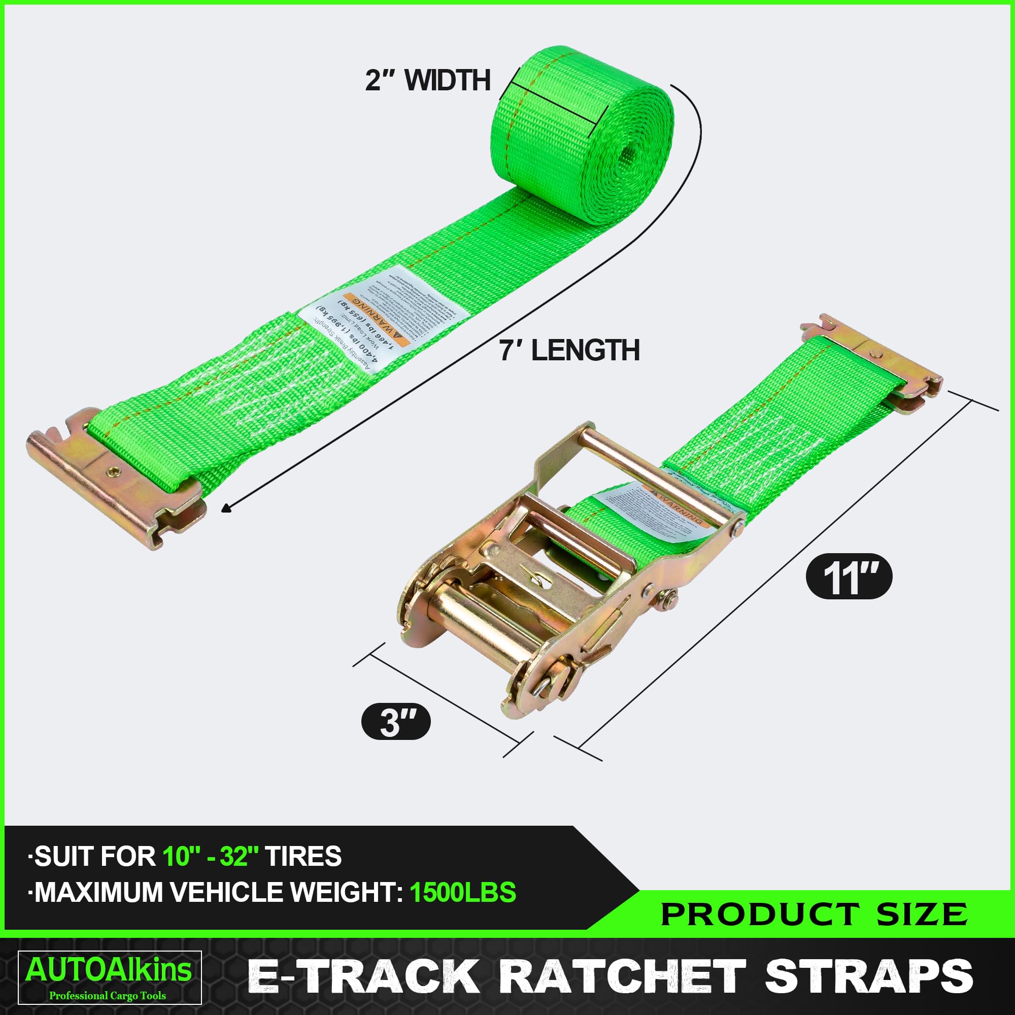 Snapklik.com : AUTOAlkins Wheel Chock Tie Down Kit, Trailer Tie Down ...