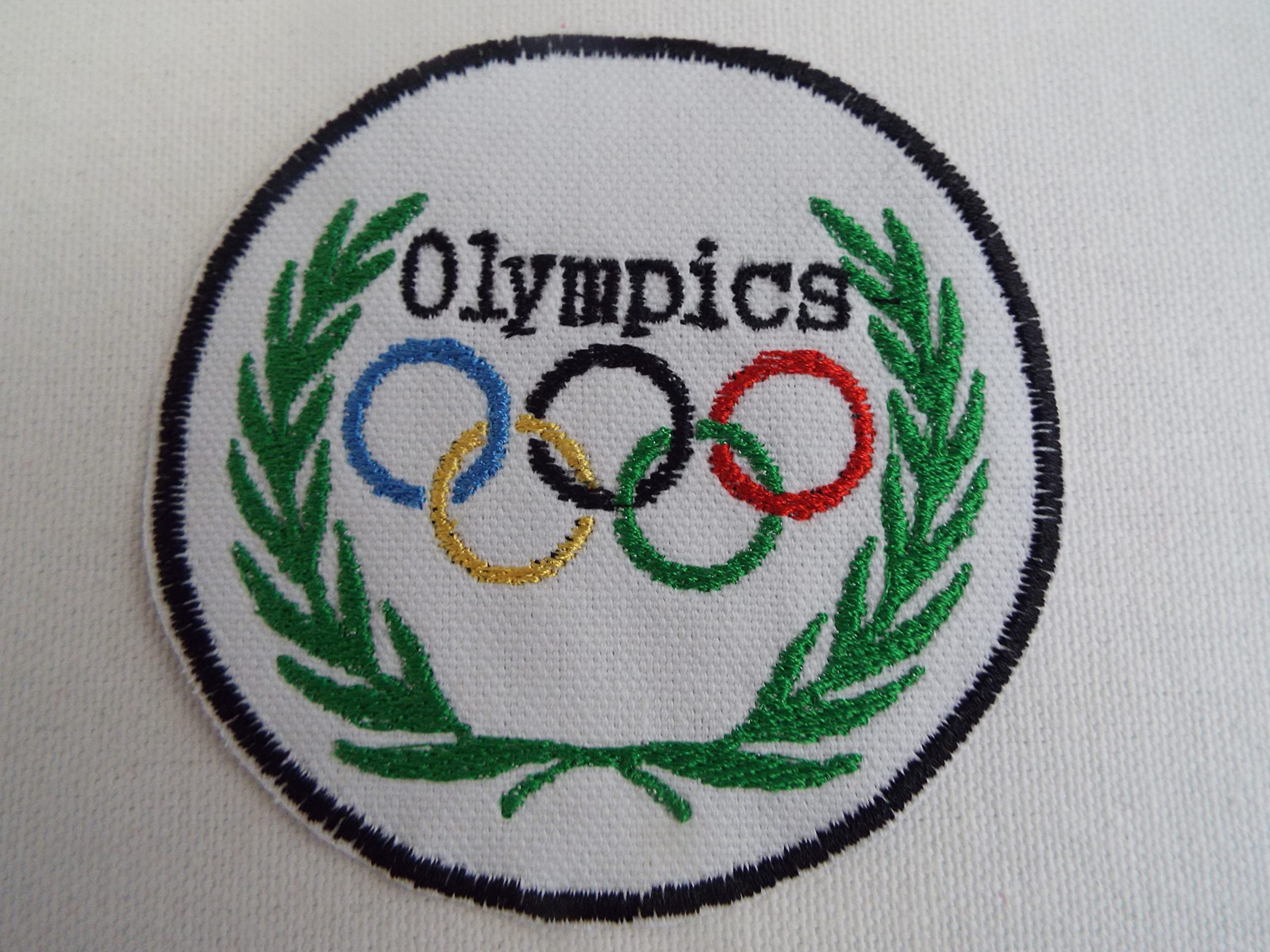 Amazon.com: Olympics Laurel Wreath Rings Embroidery Iron-on Patch