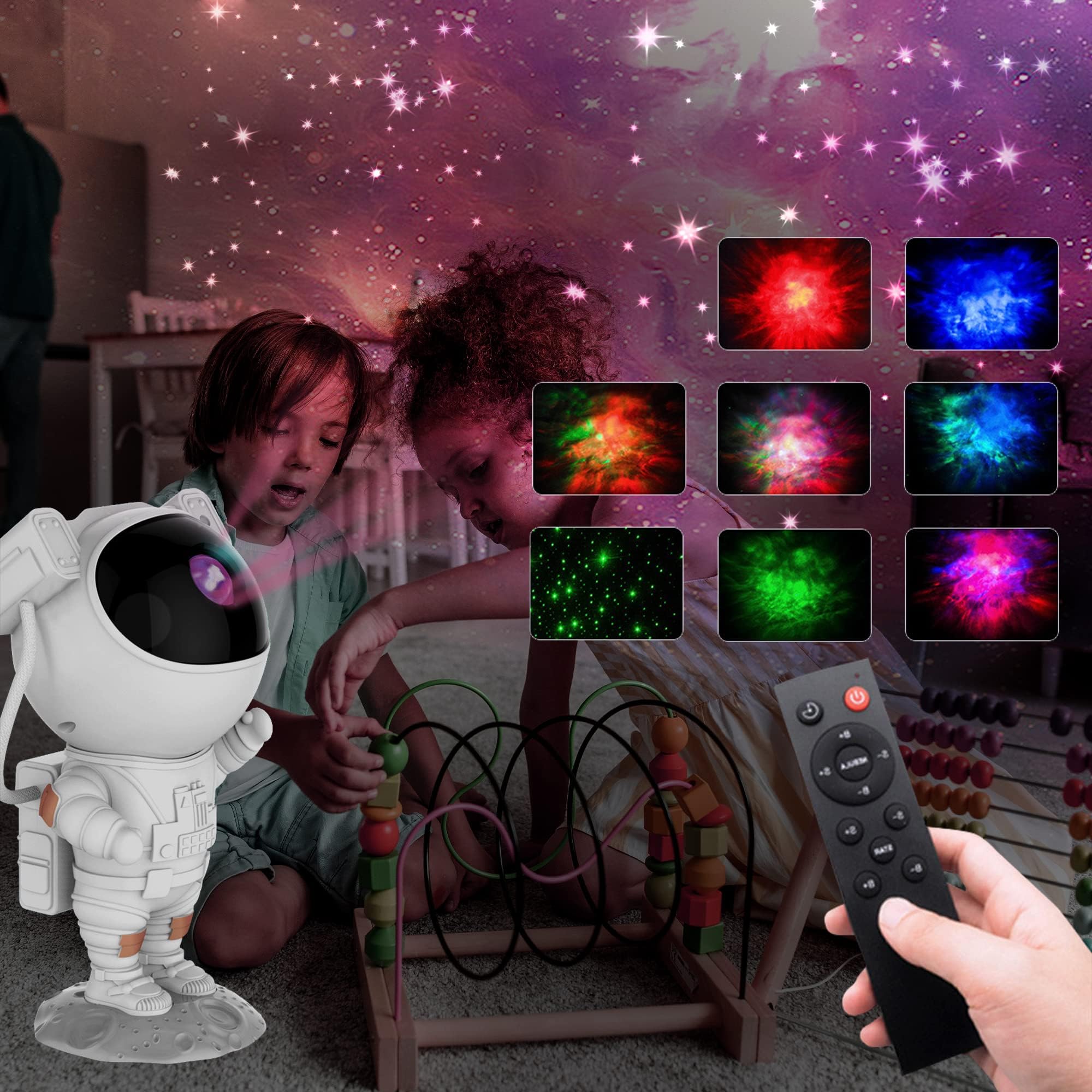 Astronaut Star Galaxy Projector Light,Spaceman Projector with Timer ...