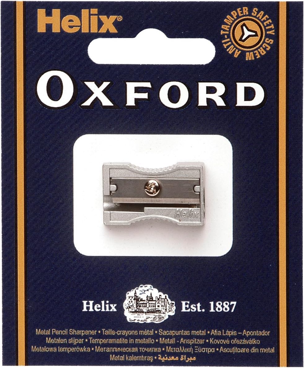 Amazon.com : Helix Oxford Single Hole Metal Pencil Sharpener : Office ...