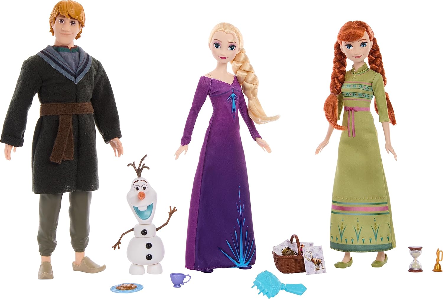 Amazon.com: Disney Frozen 3-Doll Charades Set with Fashion Dolls Anna ...