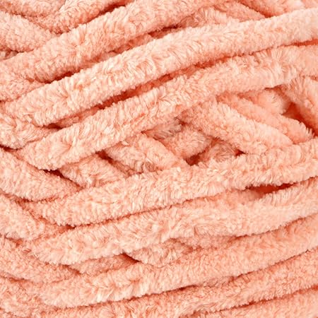 Amazon.com: Loops & Threads Demi Purl Yarn – Super Bulky 100% Polyester, Soft Plush Chenille ...
