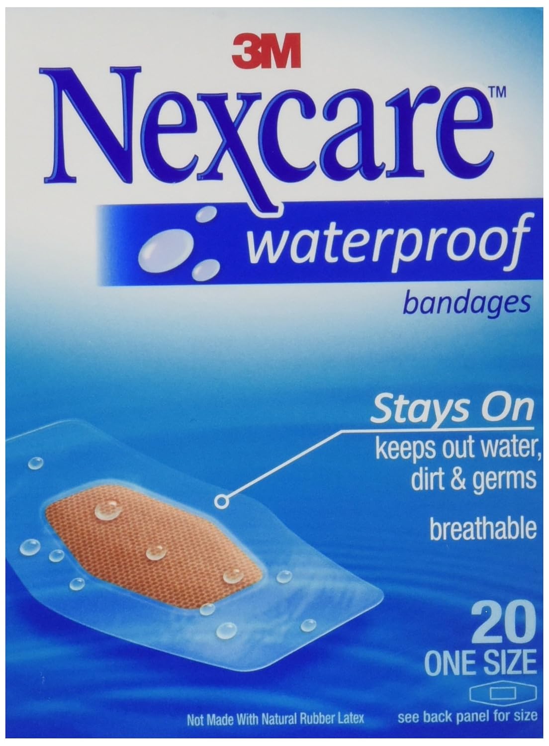 Amazon.com: BRACO 242459 Nexcare Waterproof Bandages : Health & Household
