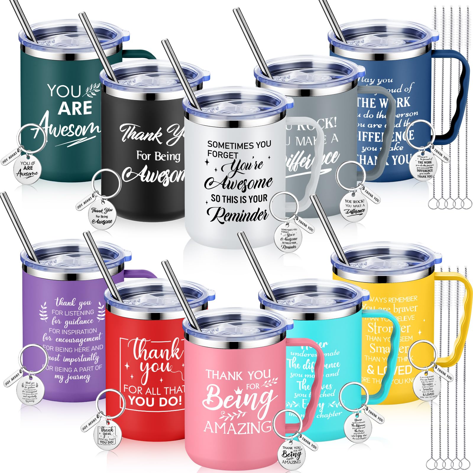 Amazon.com | Mifoci 10 Sets Employee Appreciation Mugs Valentines ...