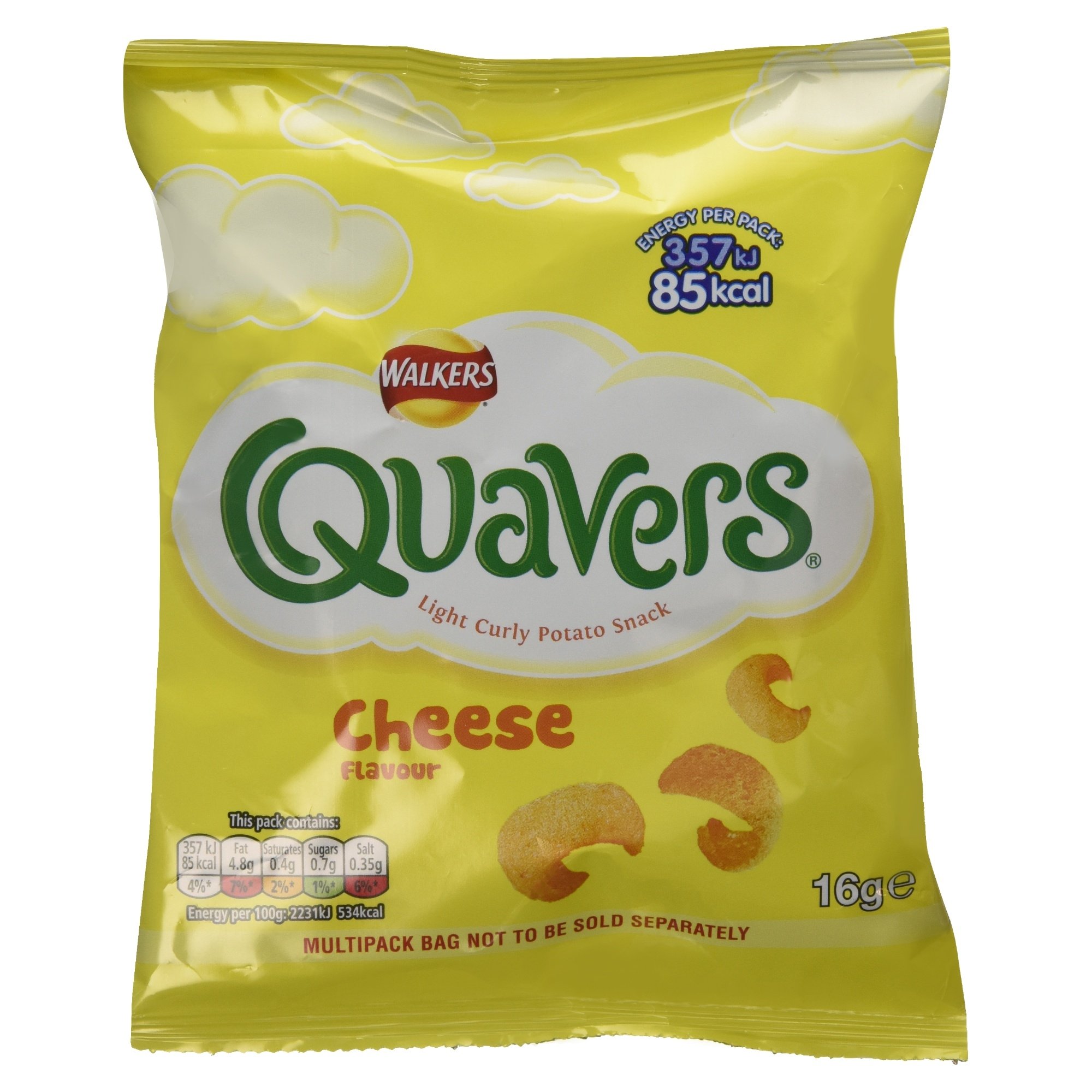 Walkers Quavers Cheese Multipack Snacks, 6x16g : Amazon.co.uk: Grocery