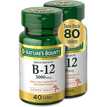Amazon.com: Vitamin B12 by Nature's Bounty, Quick Dissolve Vitamin ...