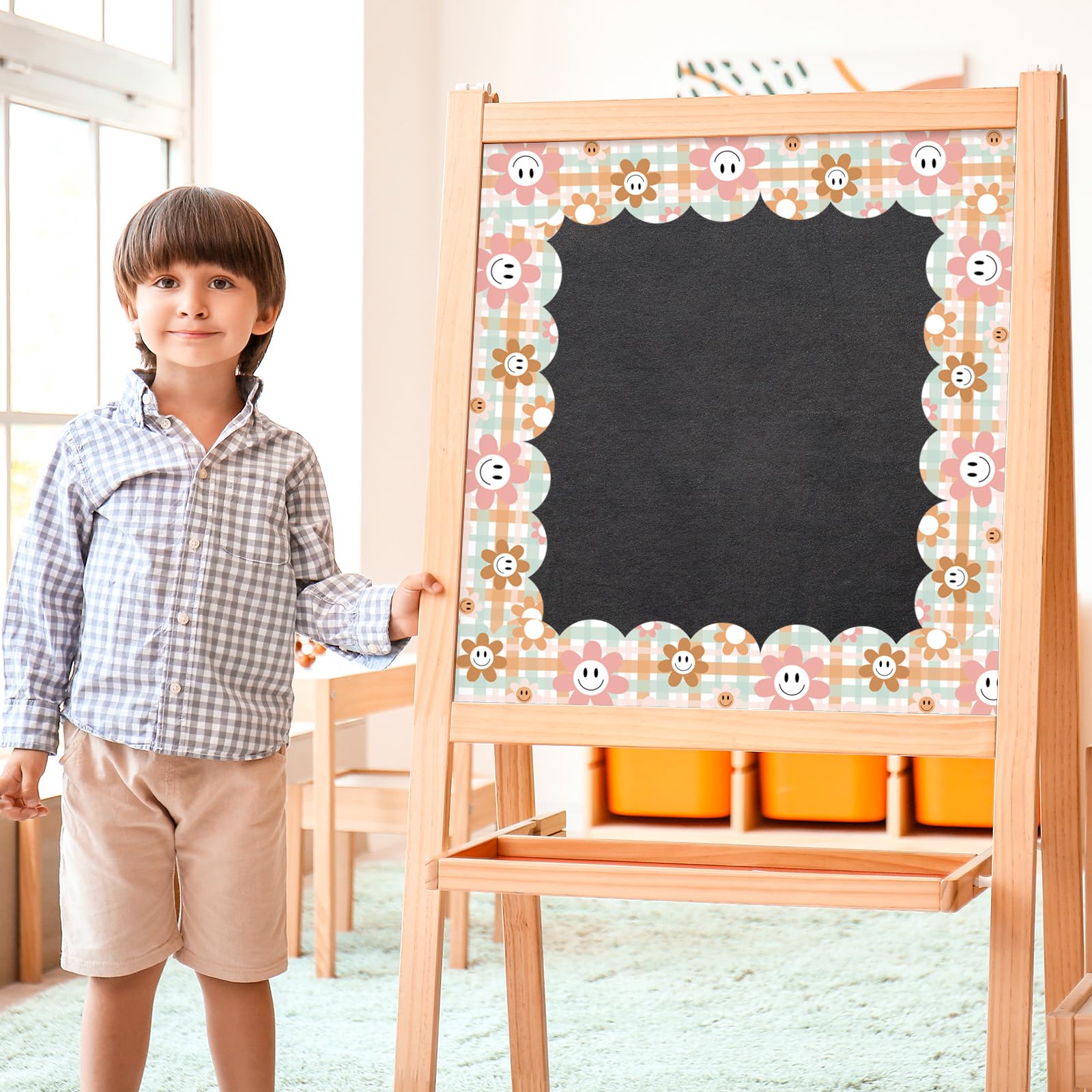 Groovy Classroom Border 196ft Boho Bulletin Board Borders - Daisy ...