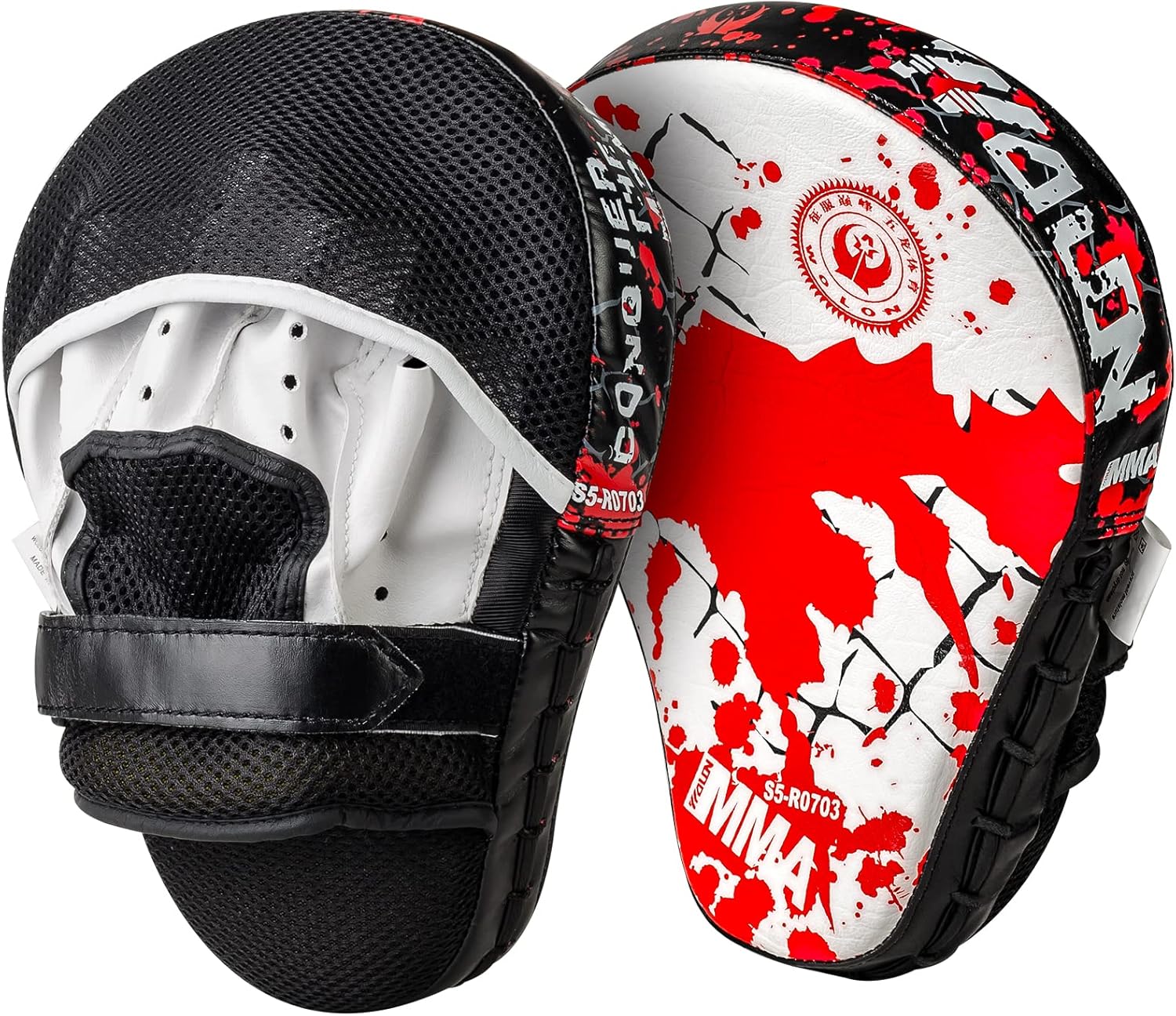 TEKXYZ Boxing Pads for Focus Training, 1 Pair Curved Mitts for Boxing ...