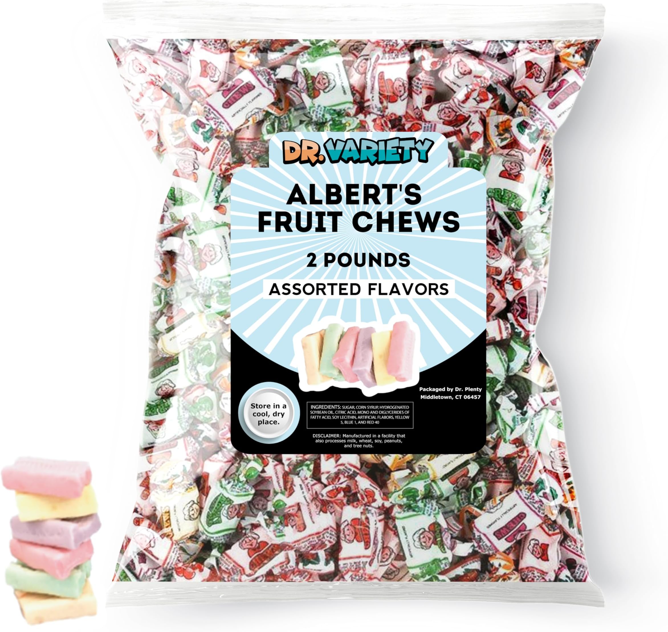 Amazon.com : Wonder Food - Assorted Fruit Flavour Chews 17.6 oz, 500g ...