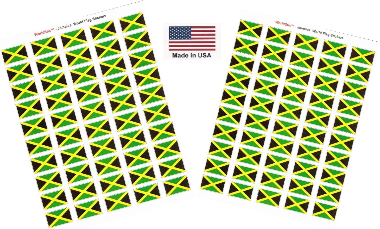 Amazon.com: MADE in USA! 100 Country Flag 1.5" x 1" Self Adhesive World ...