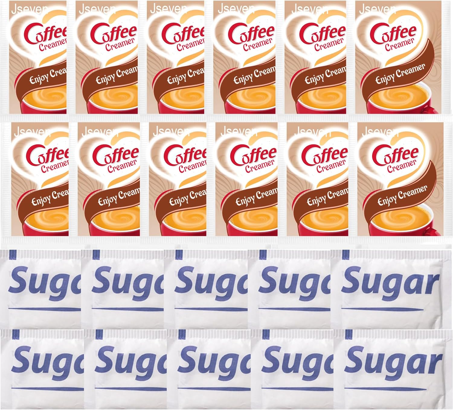 Amazon.com: Coffee Creamer and Sugar Packets Set, Individual Serving ...