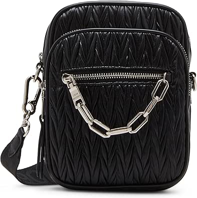 Steve Madden Damien Matelasse Crossbody, Black: Handbags: Amazon.com