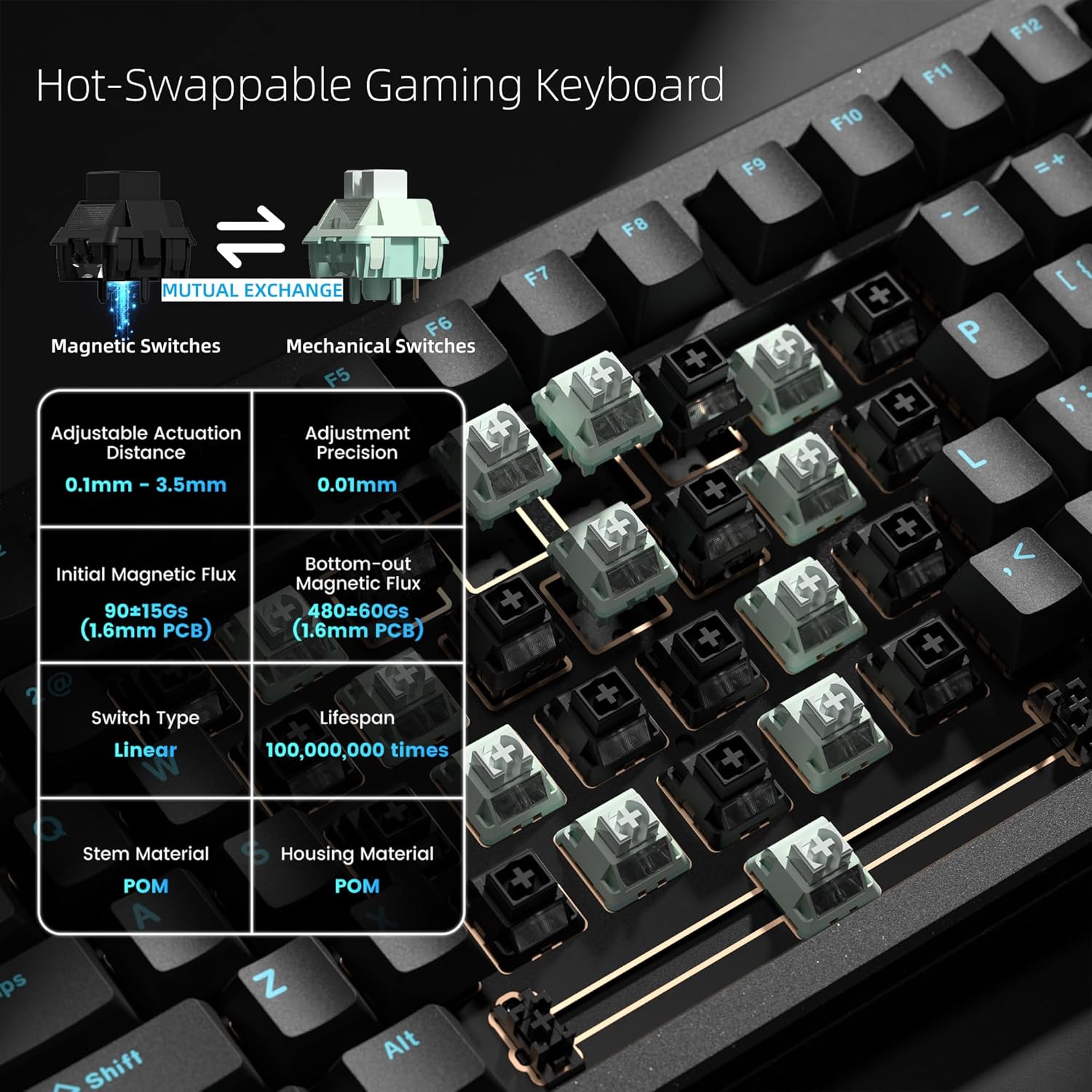 Womier SK75 TMR/HE 75% Wireless Mechanical Keyboard User Manual