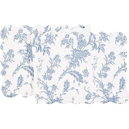 Blue Floral Table Runner Blue and White Porcelain Table Runners Dresser ...