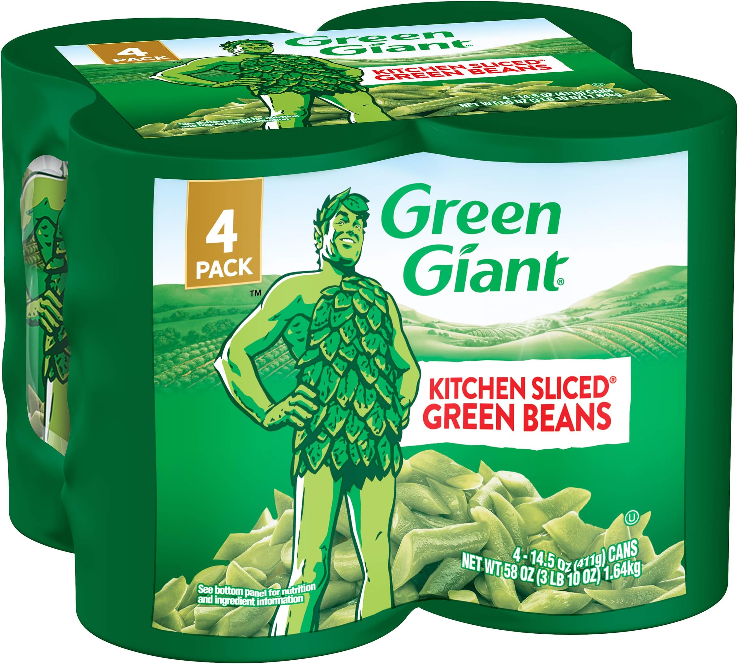 Amazon.com : Green Giant Cut Green Beans, 14.5 Ounce Cans (Pack of 4 ...