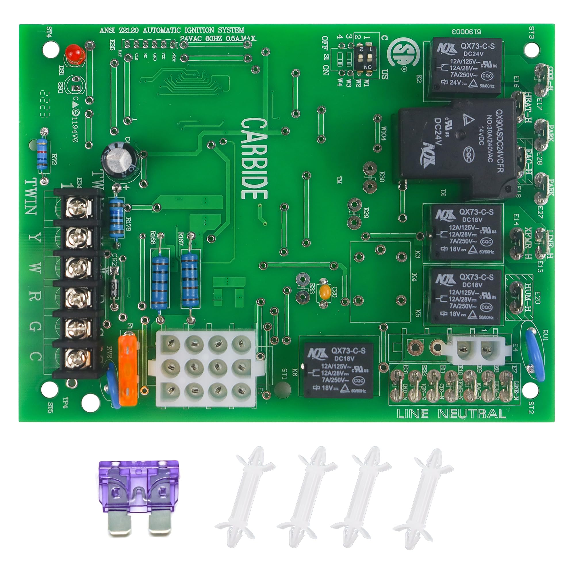 Amazon.com: WERLAHO Upgraded Furnace Control Circuit Board 50A55-743 ...