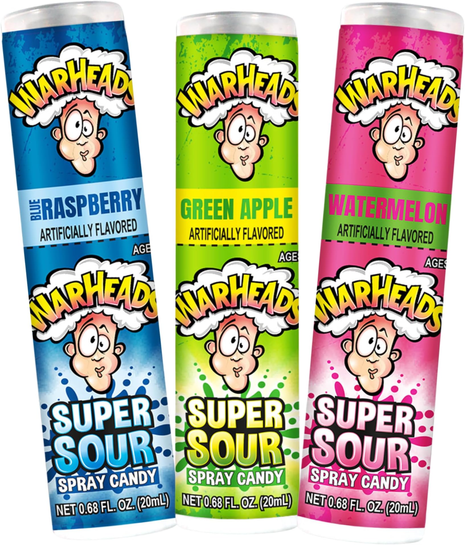 Amazon.com : Ultimate Sour Spray Candy Variety Pack (3 Flavors) - Large ...
