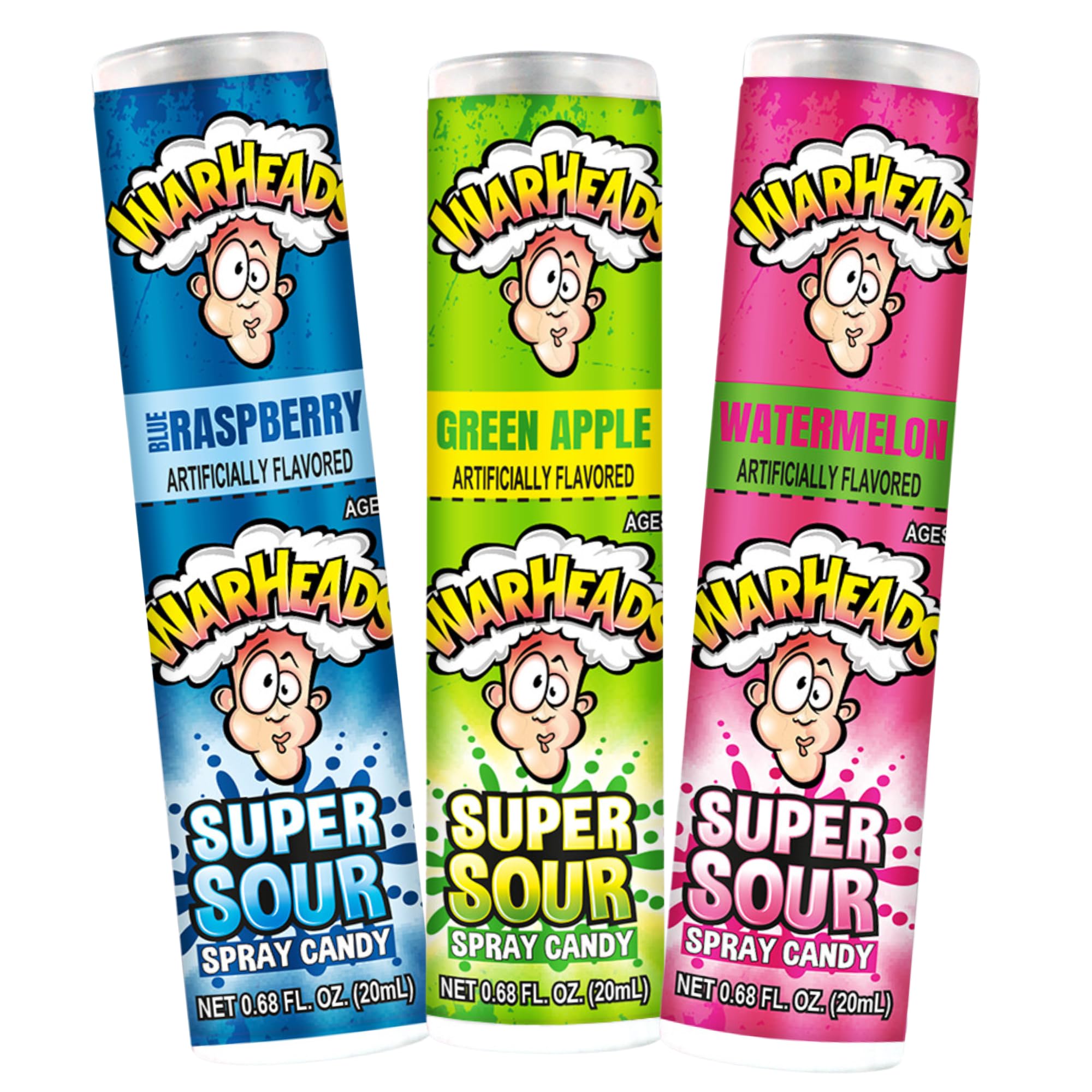 Snapklik.com : Sweetzo Warheads Super Sour Spray Candy, Assorted Fruit ...