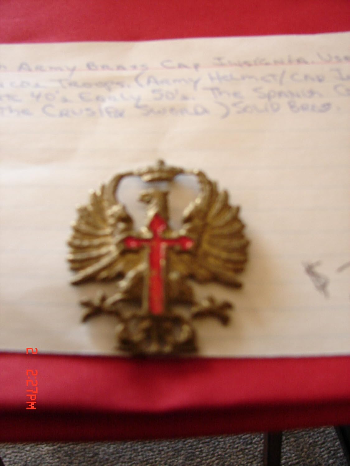 Amazon.com: Spanish Army Brass Cap Insignia : Clothing, Shoes & Jewelry