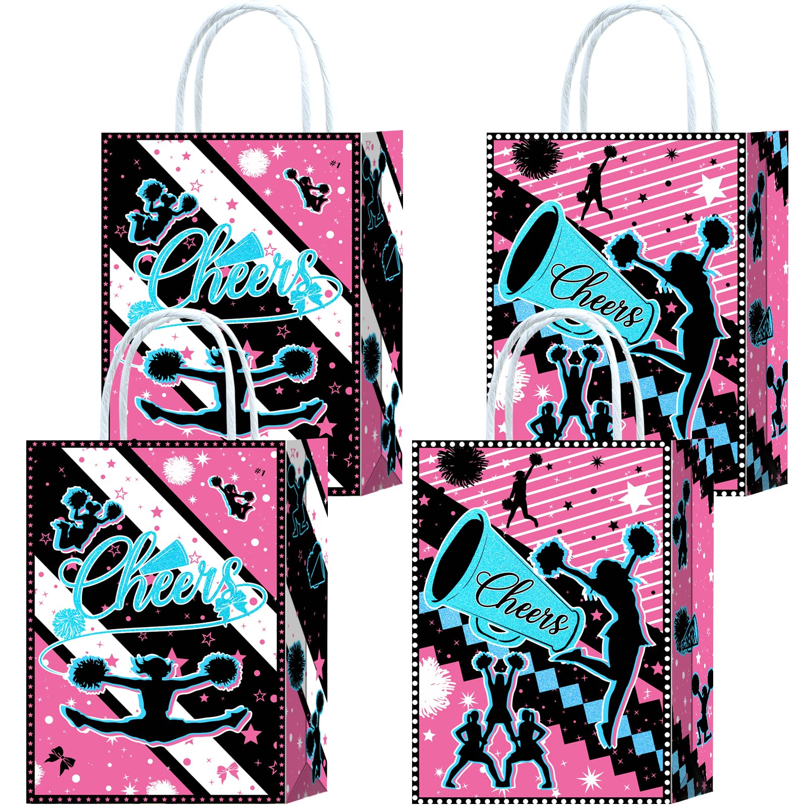 Amazon.com: 16 Pieces Cheerleading Goodie Bags for Cheerleading ...