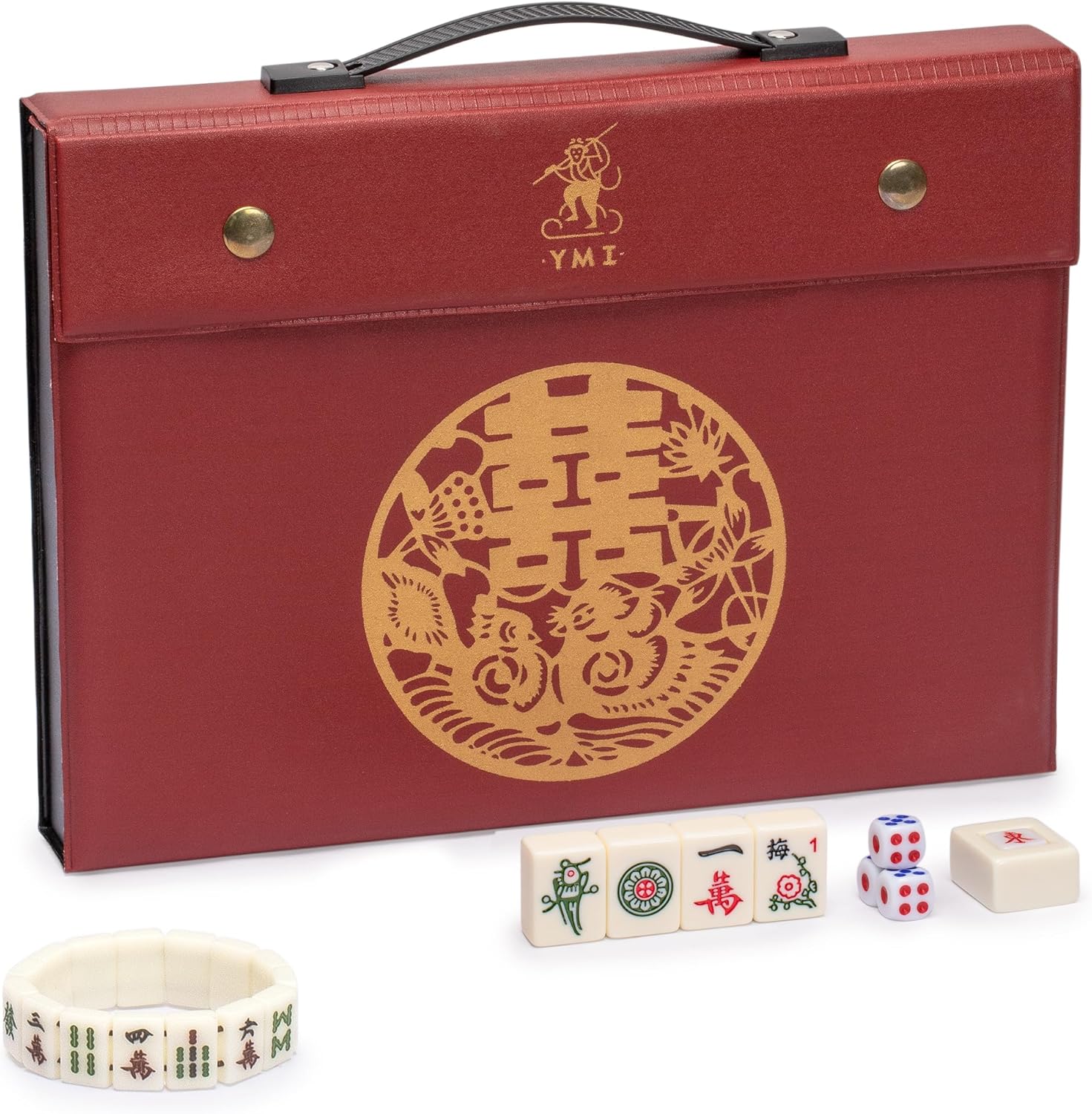 Amazon.com: Yellow Mountain Imports Mahjong Bundle - Chinese Mahjong ...