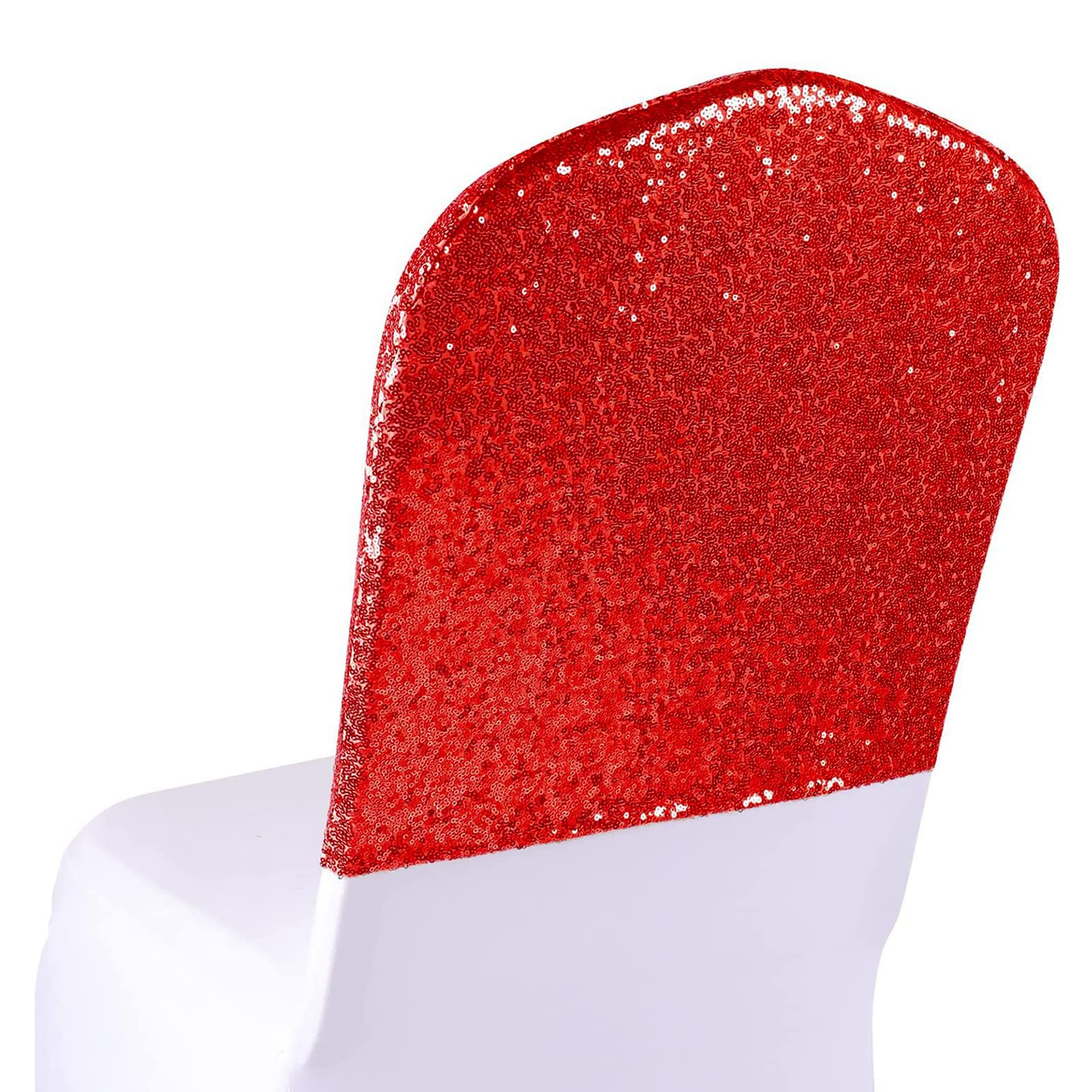 Amazon.com: SquarePie Chair Back Covers, 10 PCS Glitter Red Sequin ...
