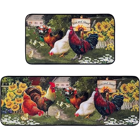 Amazon.com: Kashi Home Kitchen Rug, Printed Area Rug, Durable Floor ...