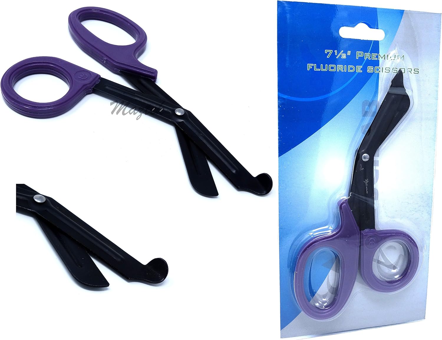 Amazon.com: PURPLE Fluoride Coated Trauma Paramedic EMT Shears Scissors ...