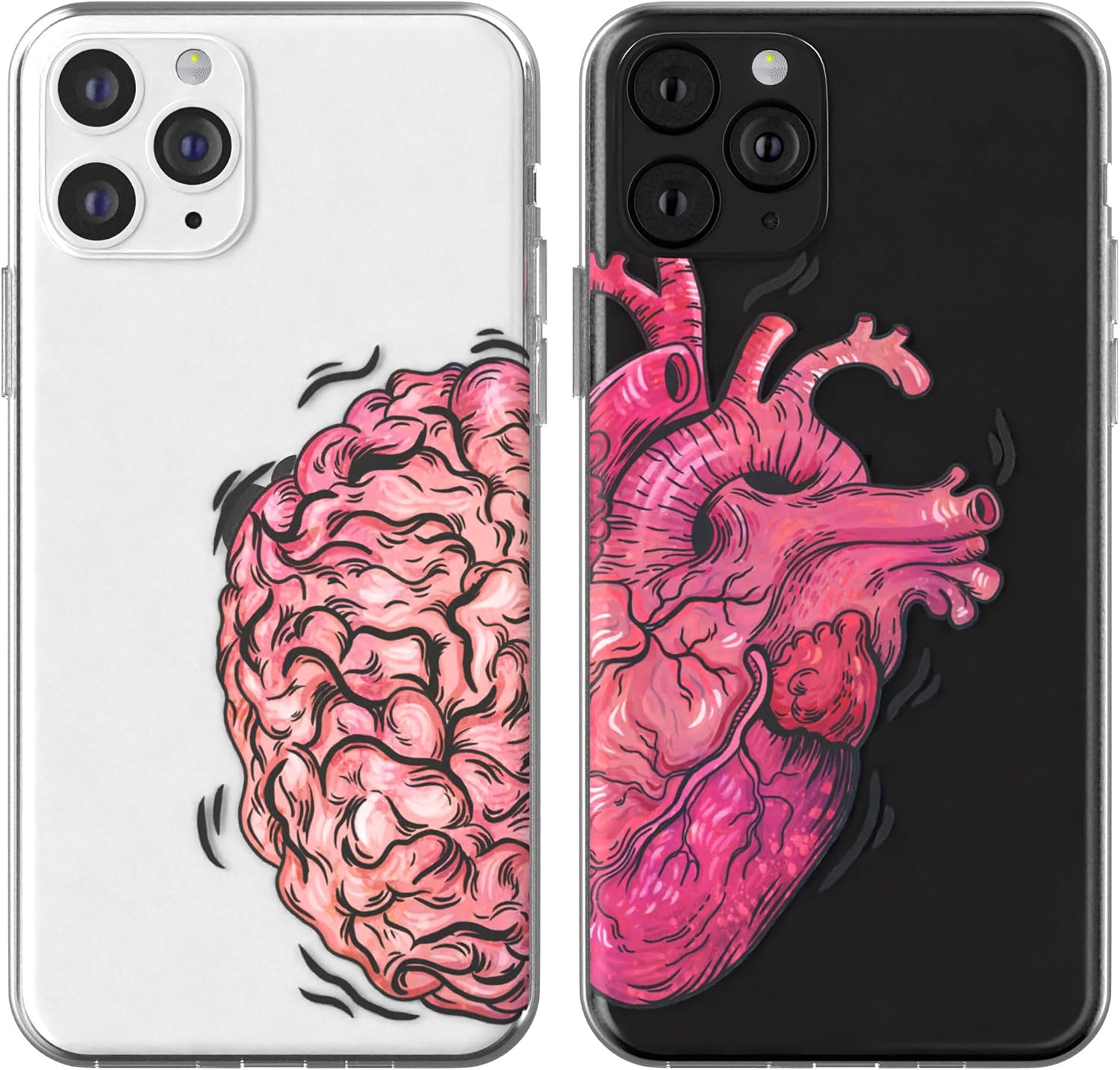 Amazon.com: Toik Matching Couple Cases for Apple iPhone 11 Pro Xs Max ...