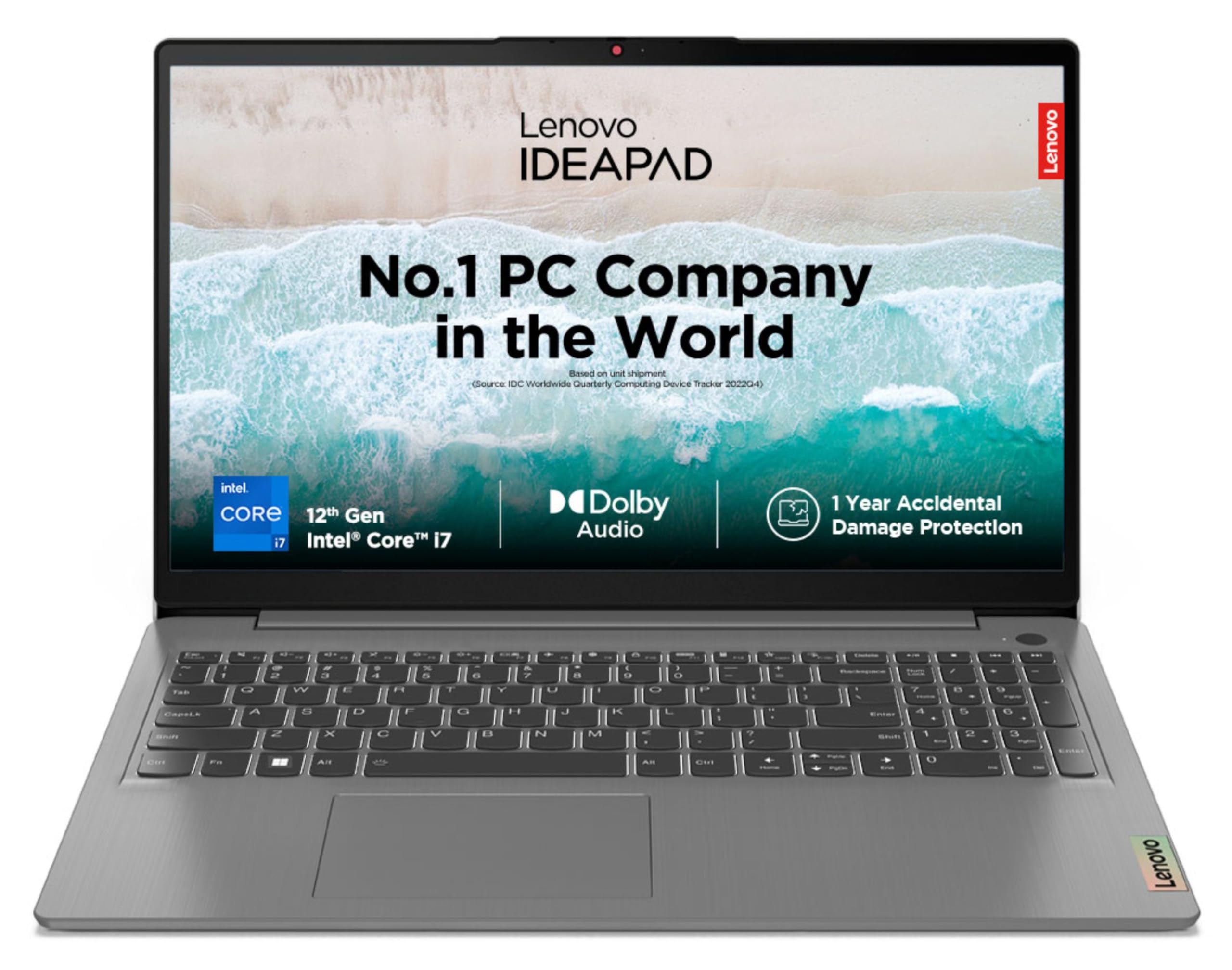 Lenovo IdeaPad Slim 3 12th Gen Core i7-1255U 15.6inch (39.62cm)(16GB RAM/512GB SSD/FHD IPS ...