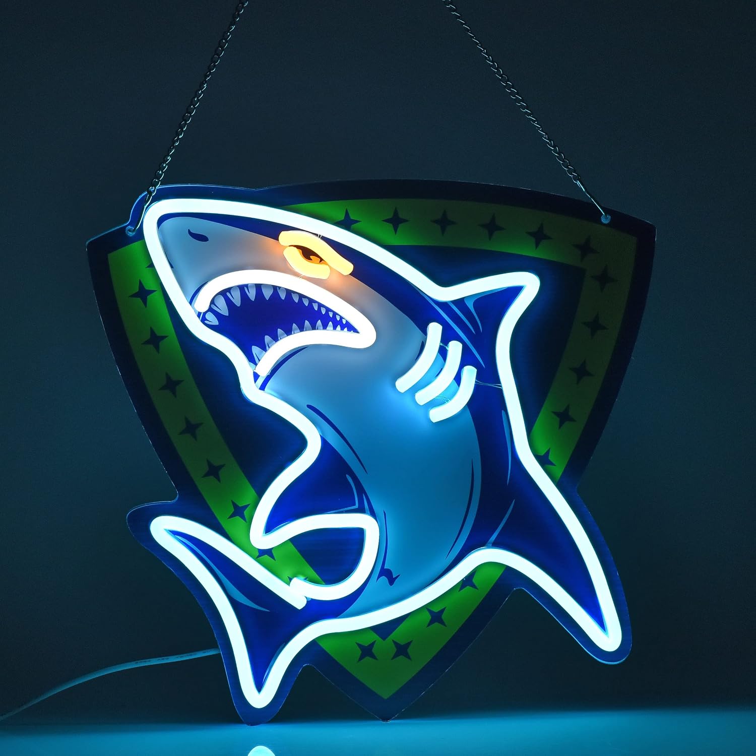 Neon Sign for Wall Decor Shark Neon Signs with Dimmable Switch LED Neon ...