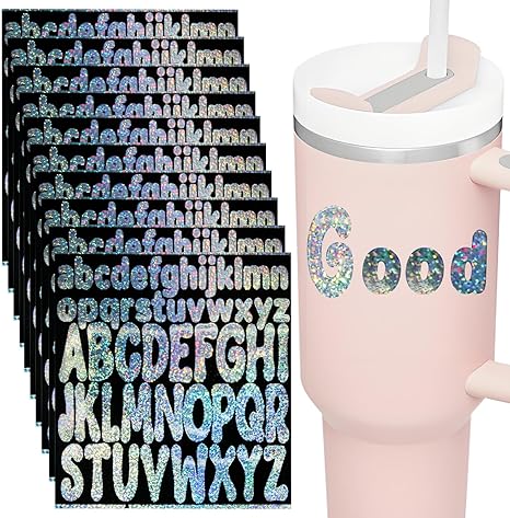 Stanley 10 Sheets Vinyl Letter Stickers for Cups Alphabet Stickers for ...