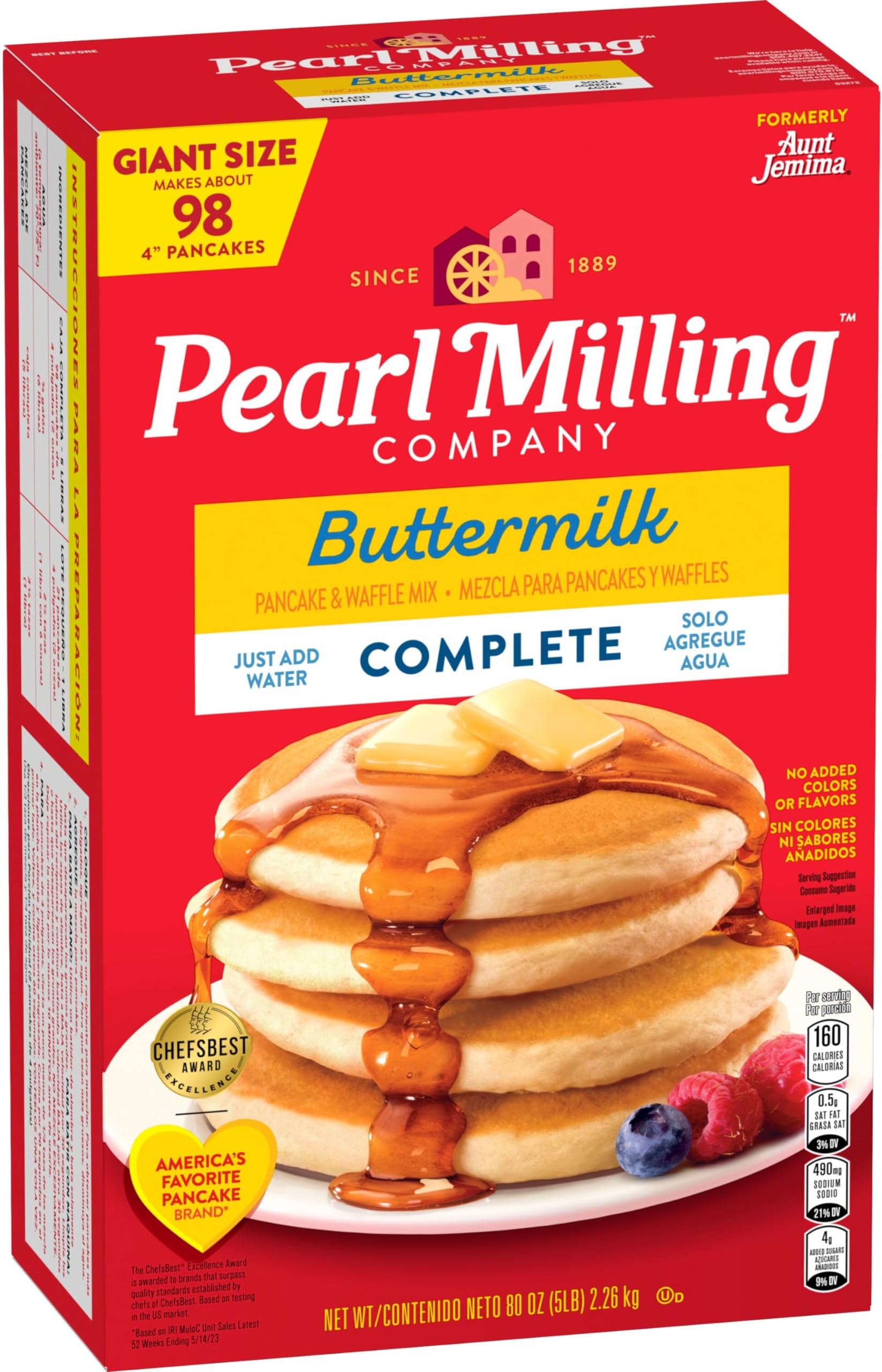 Amazon.com : Pearl Milling Company Buttermilk Complete Mix, 5lb ...