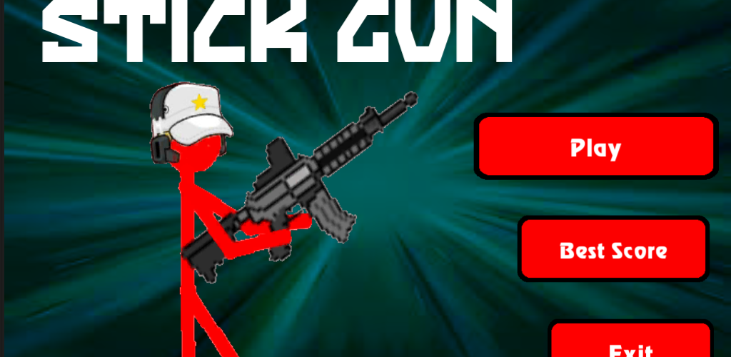 Stickman With Machine Gun