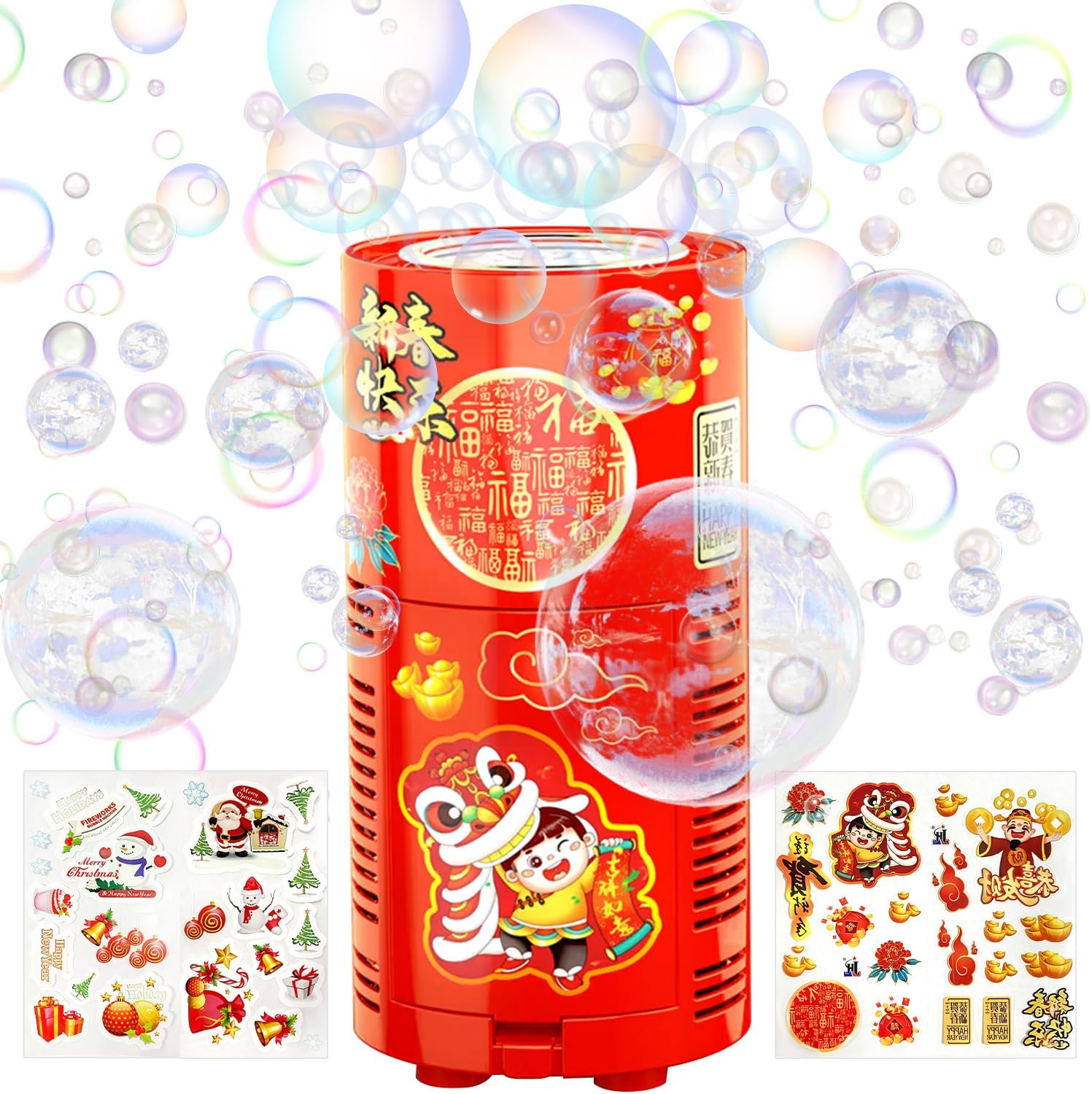 Amazon.com: Fireworks Bubble Machine with Lights for Party,Portable ...