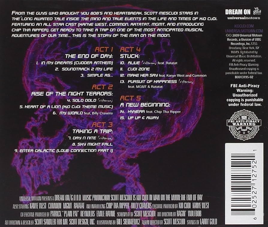 Kid Cudi – Soundtrack Zu Meinem Leben Kid Cudi Space Travel CD NEU
