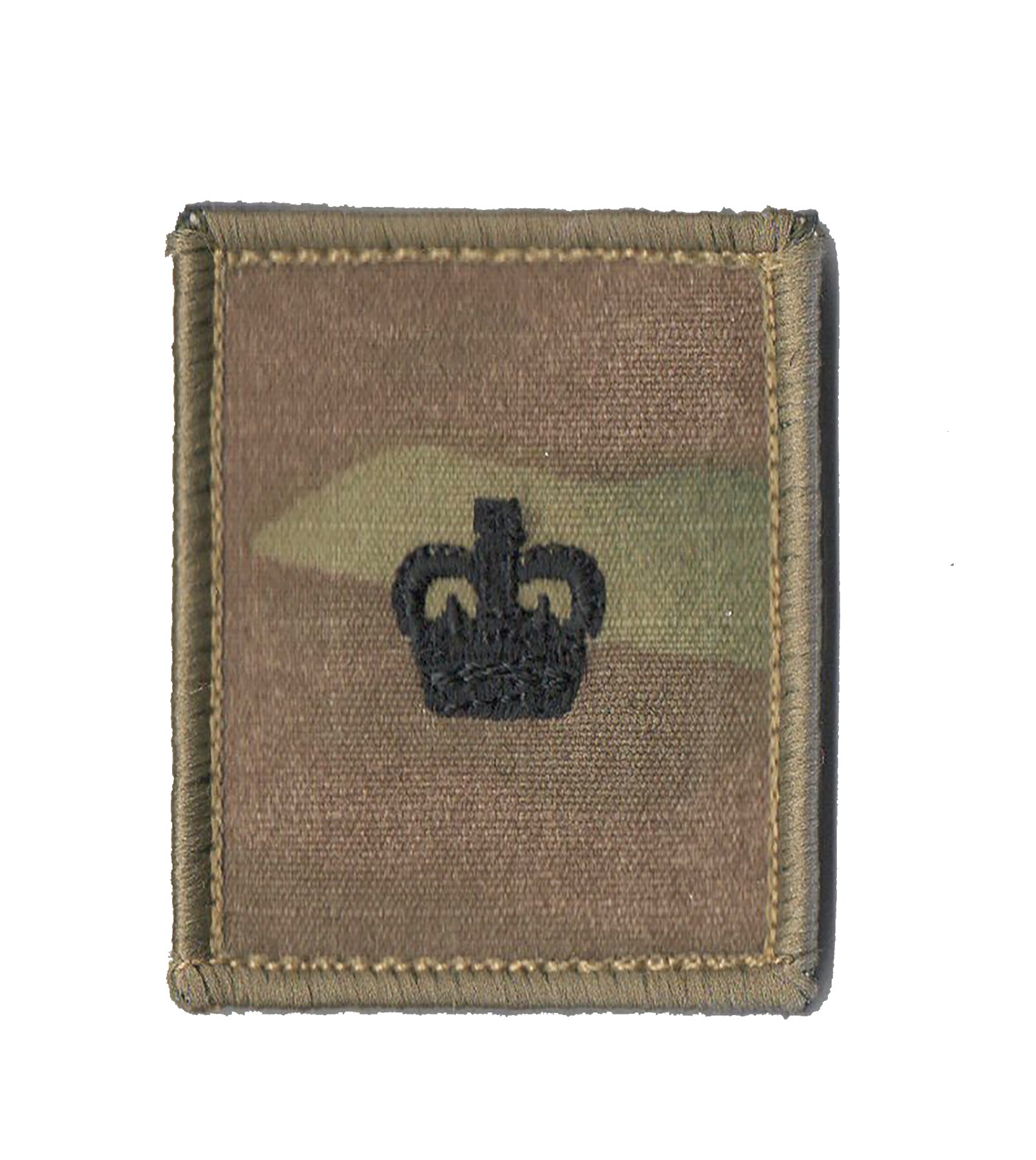 CL Distribution Black on Multicam/MTP Hook (Sticky) Backed Rank Badge ...