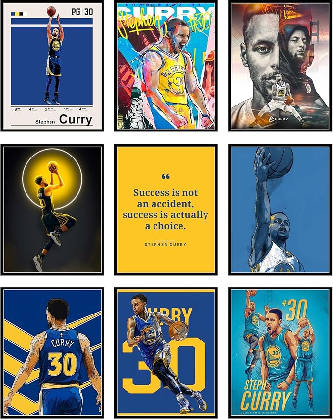Amazon.com: BigWig Prints Steph Curry Poster - Basketball Posters For ...