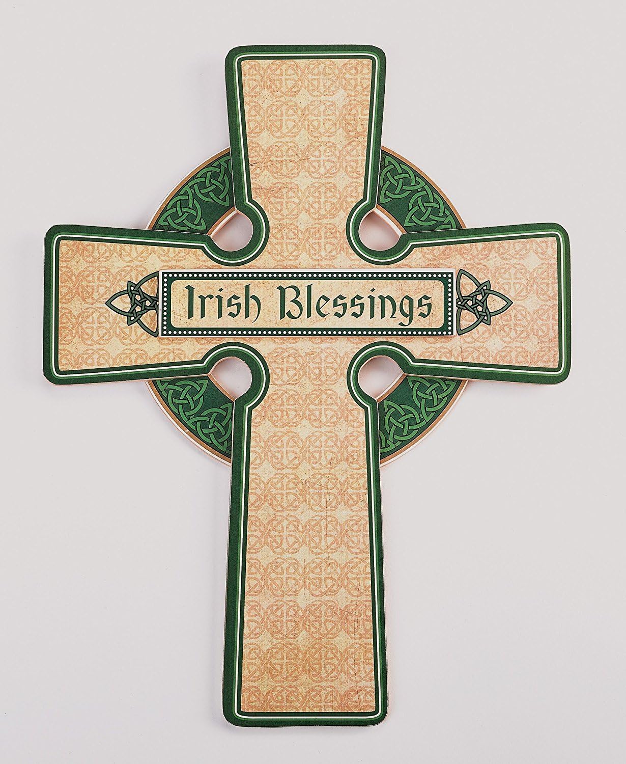 Amazon.com: Irish Wall Cross with Traditional Irish Blessing, Living ...
