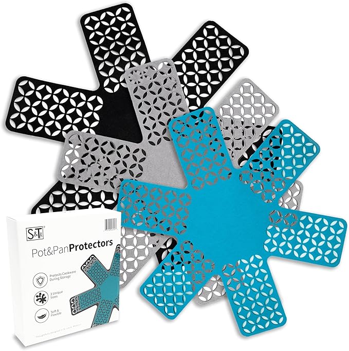 Amazon.com: S&T INC. Pot and Pan Protectors, Felt Cookware Pan ...