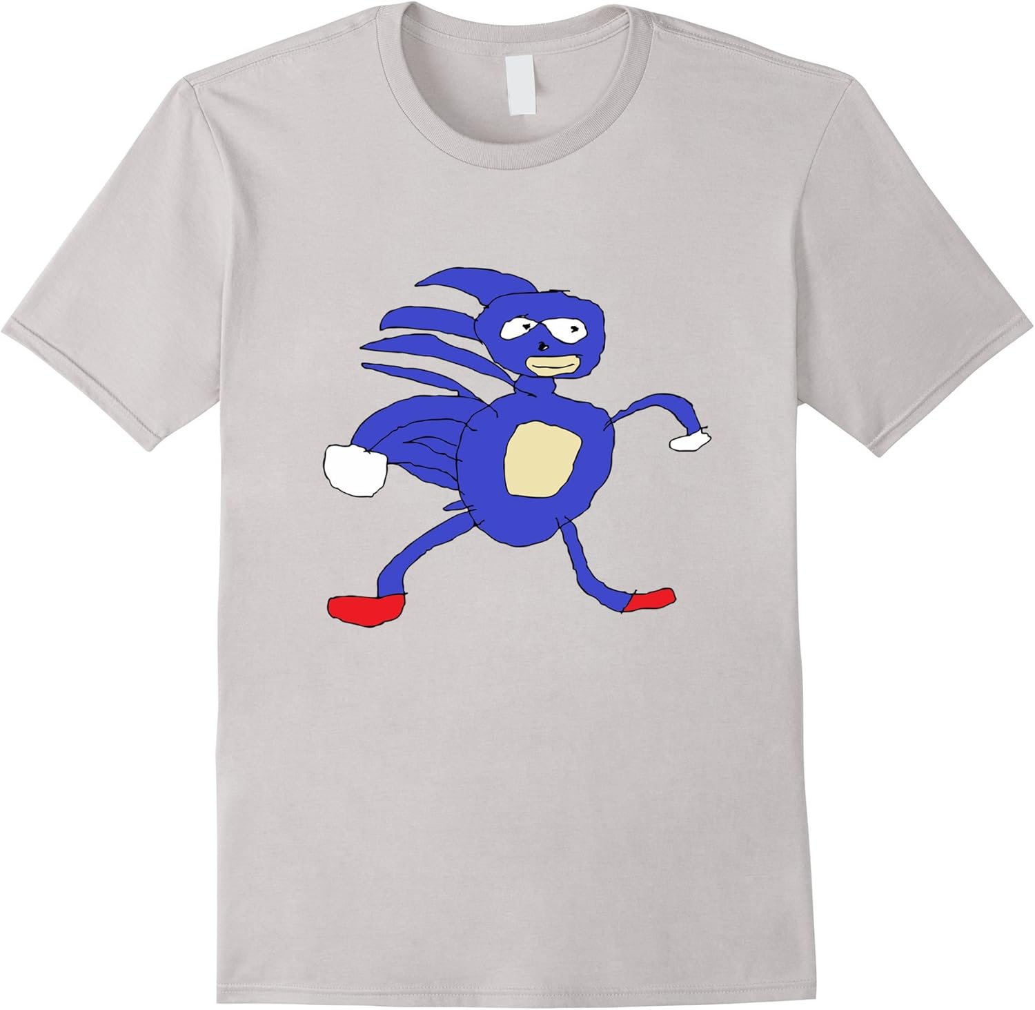 Amazon.com: Sanic Hegehog Shirt | Gotta Go Fast Sanik Paint Meme Shirt ...