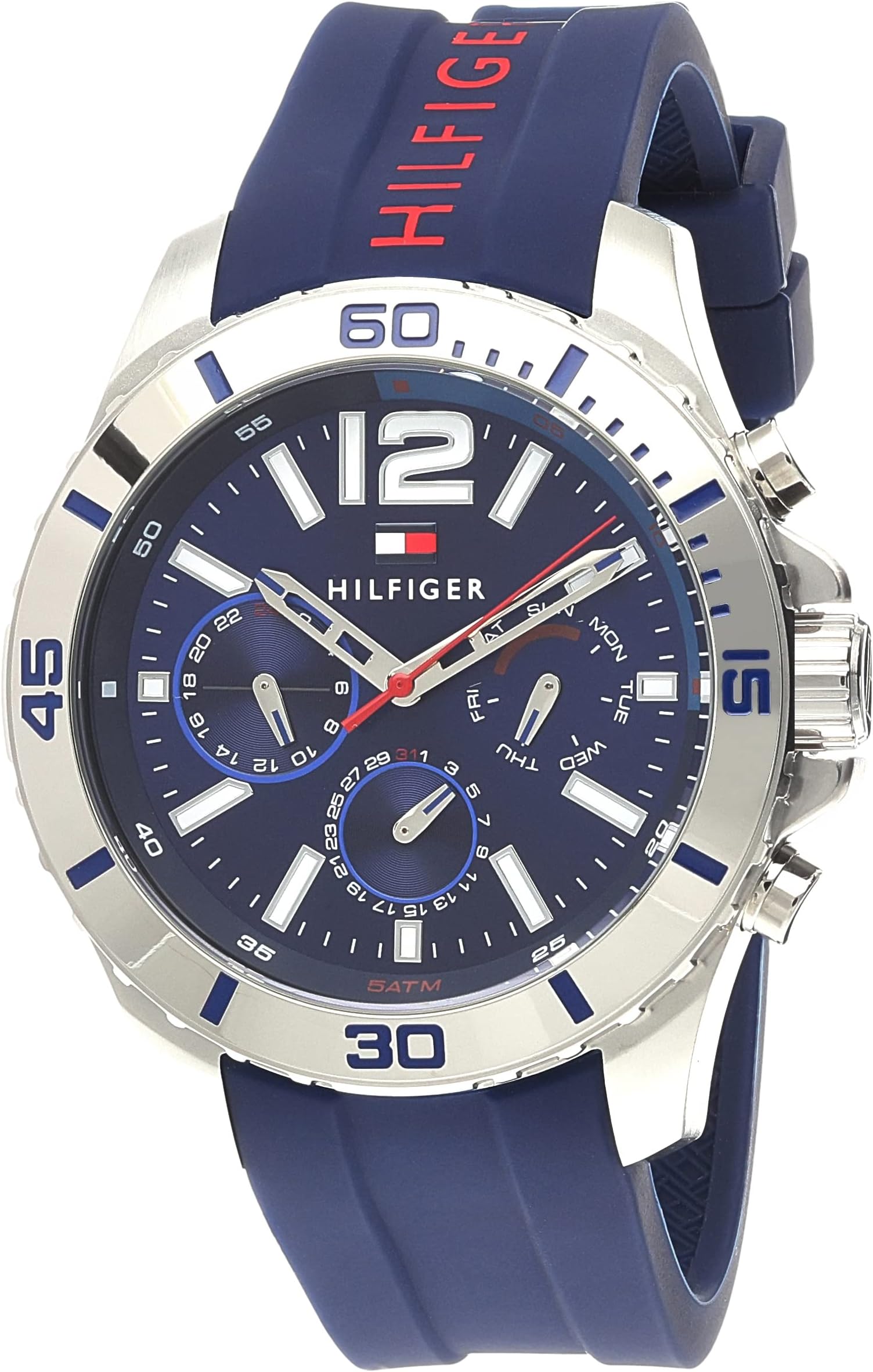 Tommy Hilfiger Analogue Multifunction Quartz Watch for Men with Blue ...