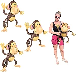 Amazon.com: Large Inflatable Monkey (26 Inches) Monkey Inflate Great ...