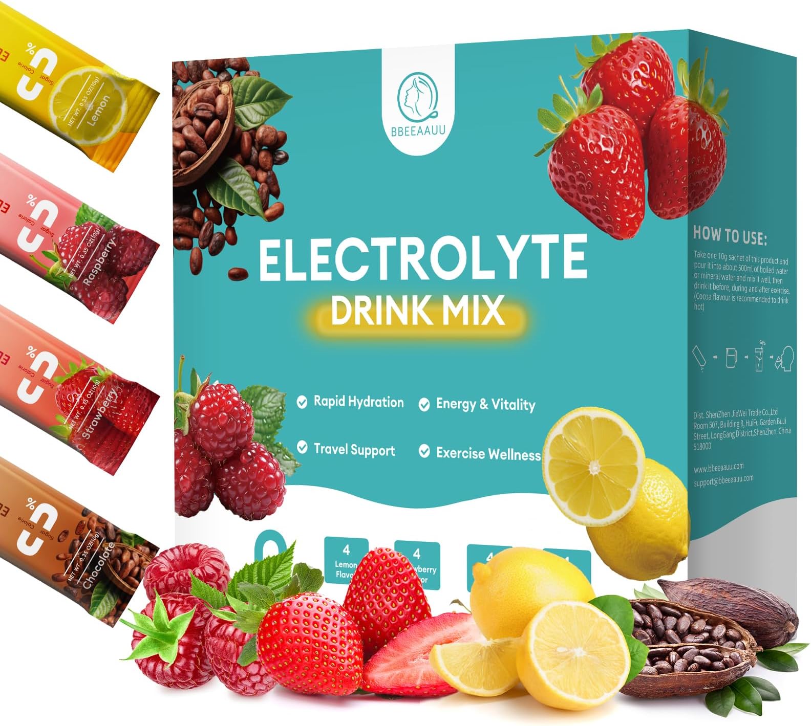 Amazon.com: OZENKE Electrolytes Powder Packets, 30 Sticks Hydration ...