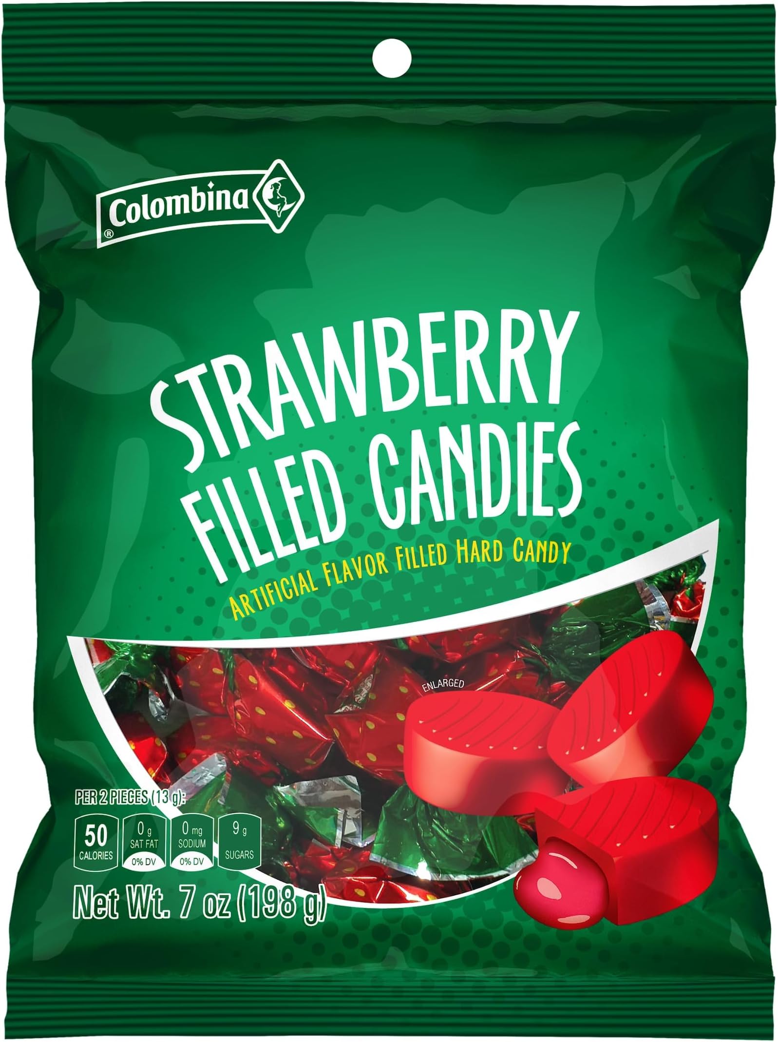 Amazon.com : Colombina Strawberry Delights - Artificial Flavor Filled ...
