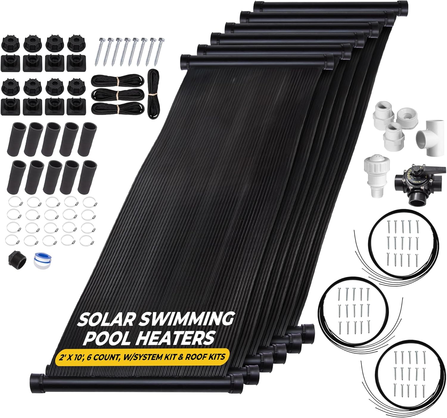 Amazon.com : SunQuest Complete Pool Heater System - 6 (2ft x 10ft ...